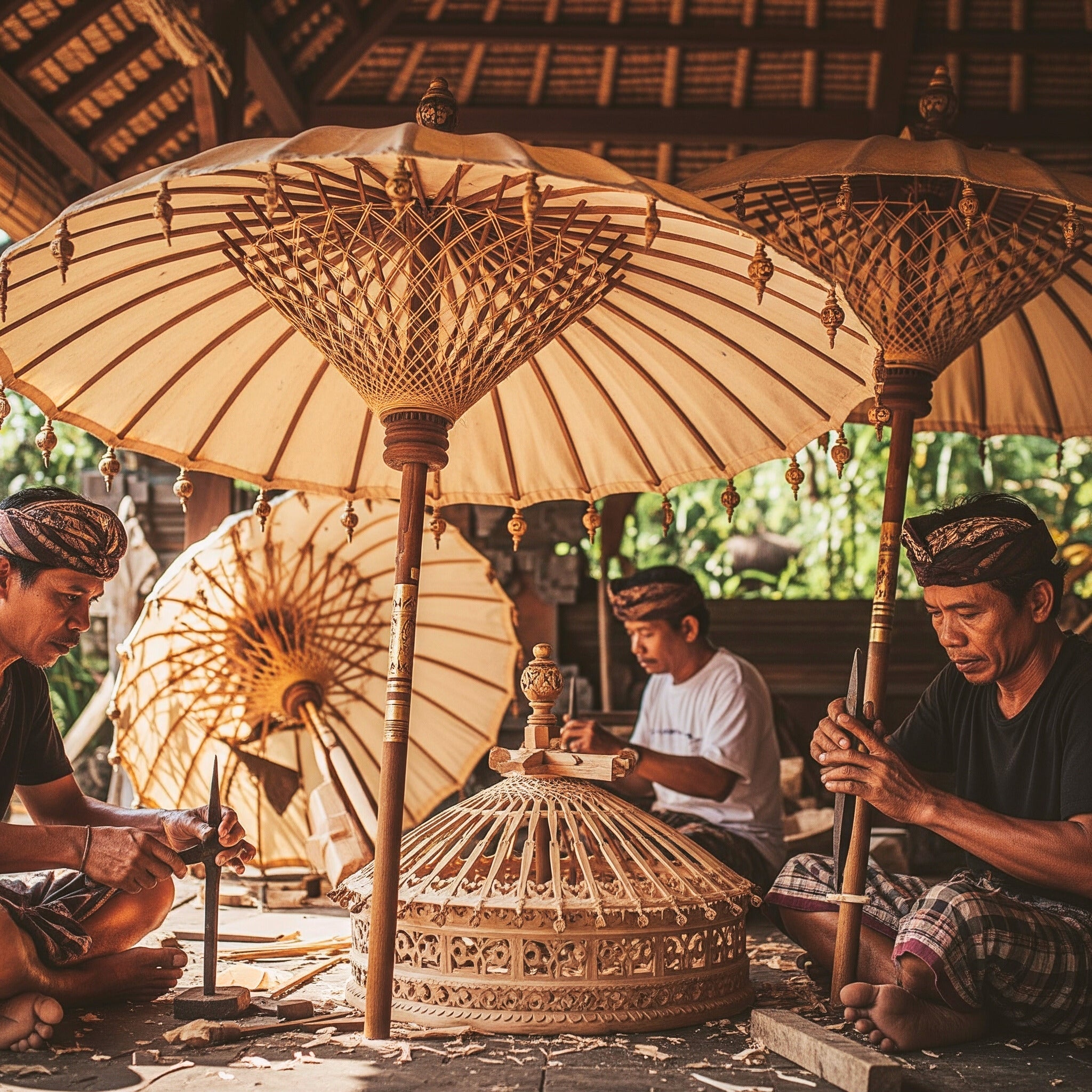 Behind the Shade: The Making of Our Handmade Balinese Parasols ...