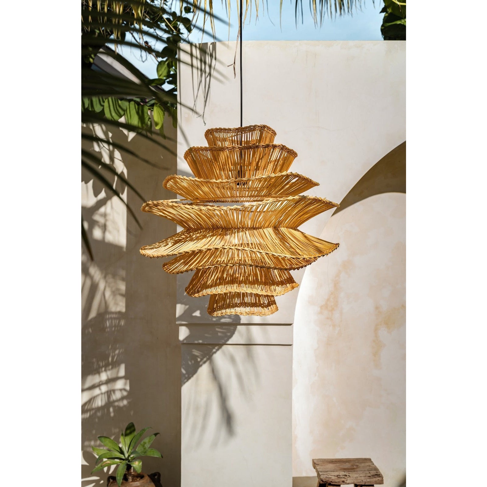 Large Rattan Chandelier | Koi by Collectiviste | Collectiviste