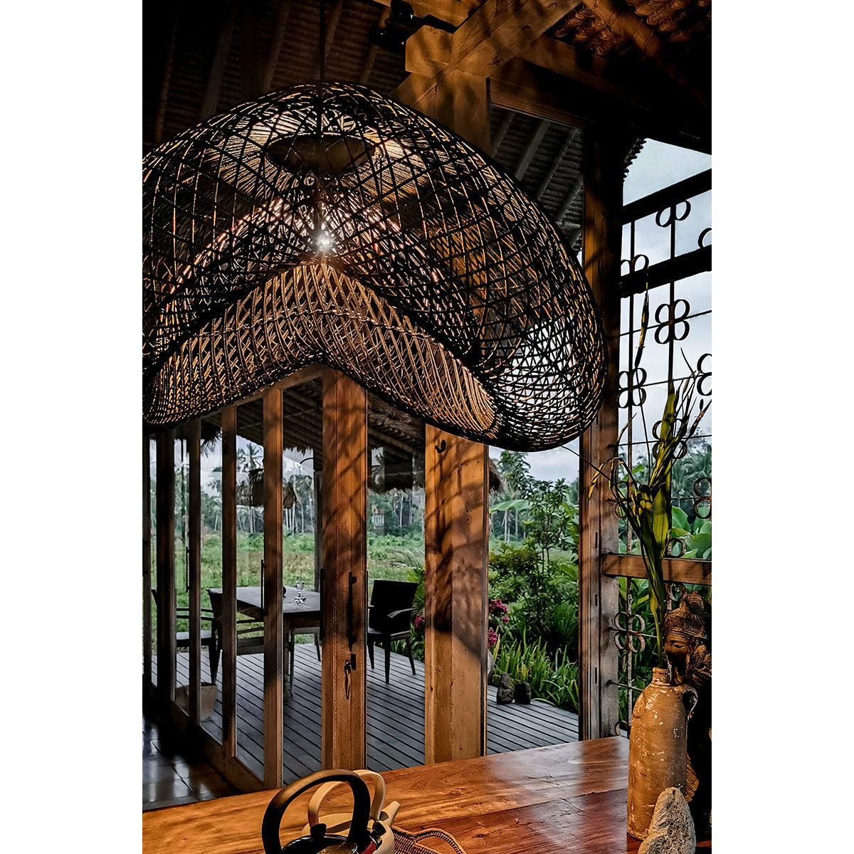 Truffle Black Rattan Lamp Shade | Collectiviste Lighting | Collectiviste