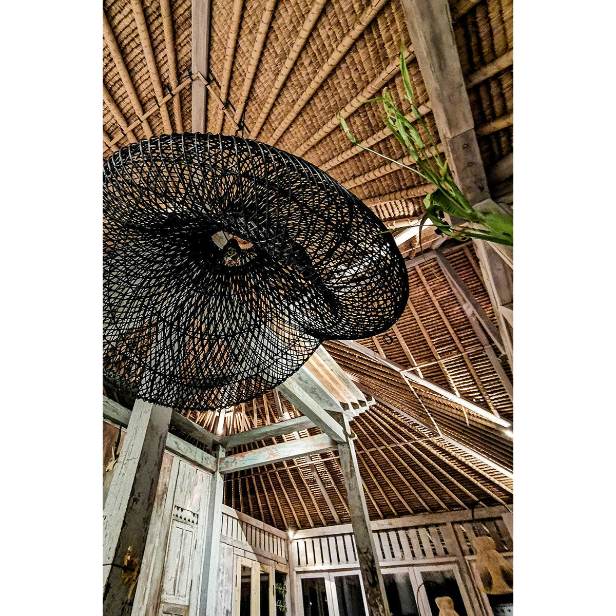 Truffle Black Rattan Lamp Shade | Collectiviste Lighting | Collectiviste