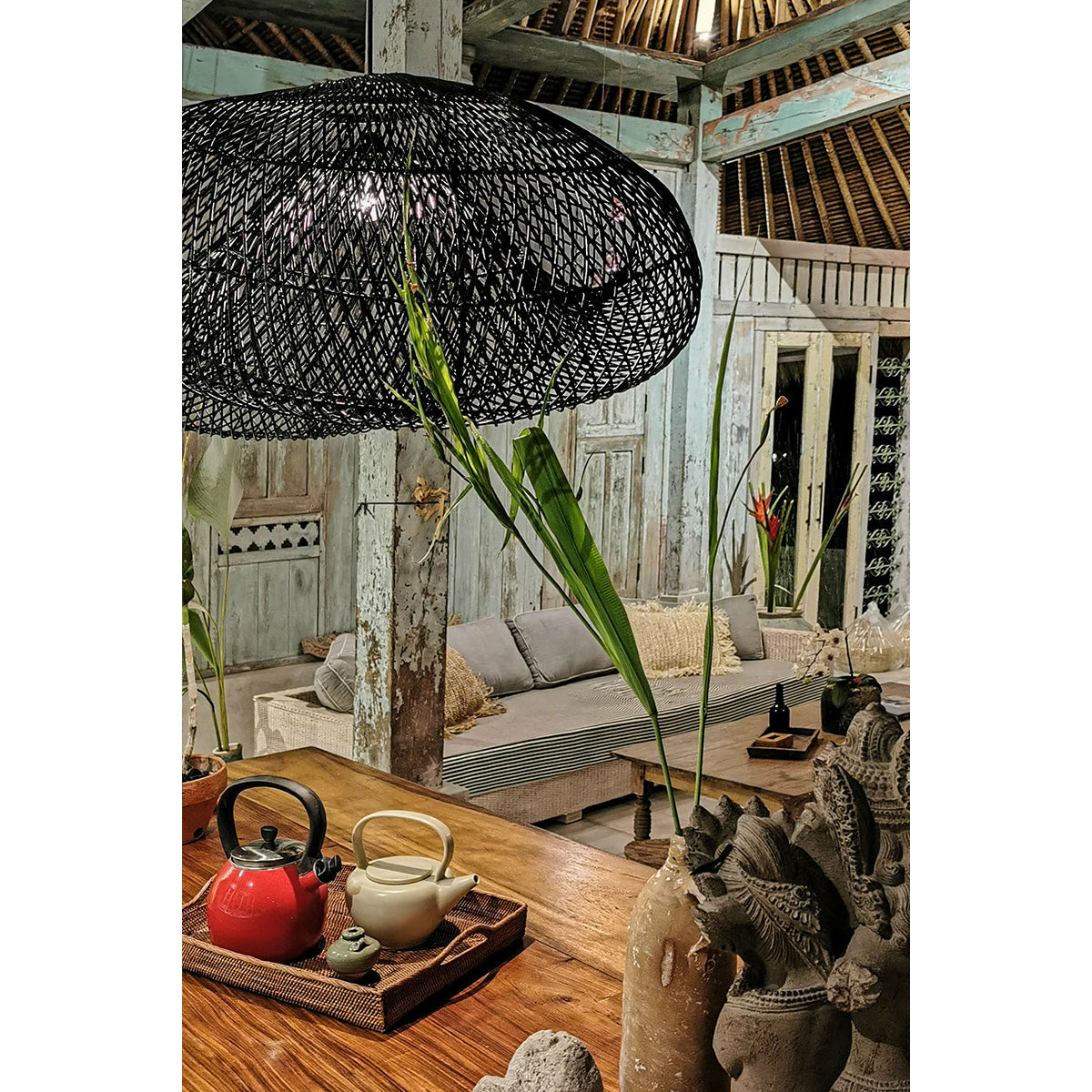 Truffle Black Rattan Lamp Shade | Collectiviste Lighting | Collectiviste